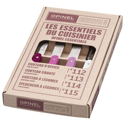 Kitchen knives box set “Les Essentiels” - Primarosa - Opinel - Croque Maman