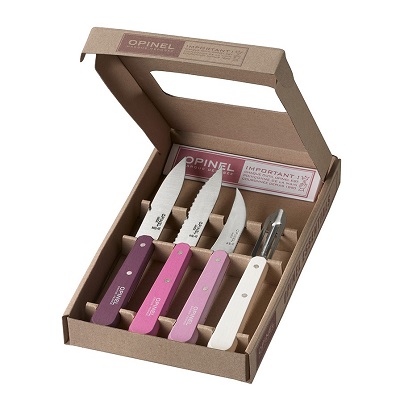 Kitchen knives box set “Les Essentiels” - Primarosa - Opinel - Croque Maman