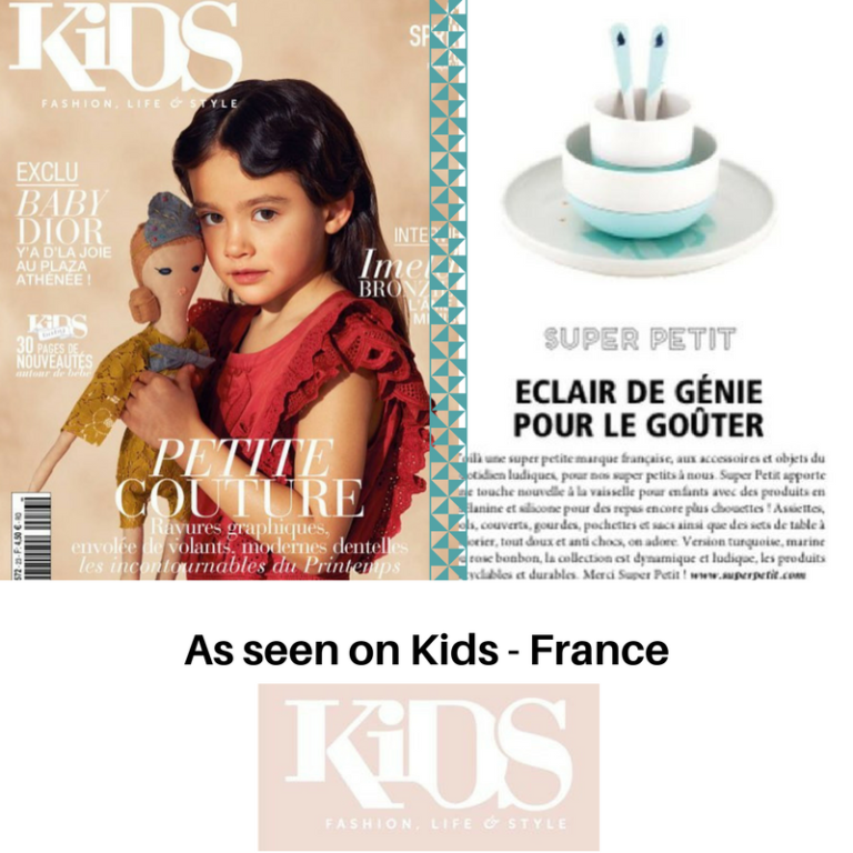 Children's dinner set - bamboo and silicone - Iceberg - Croque Maman